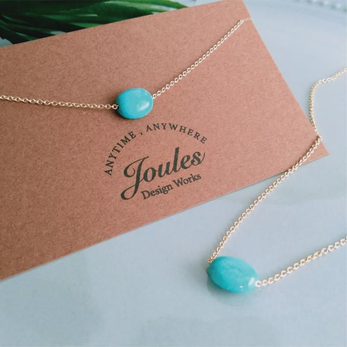 再販×19 ターコイズ ネックレス / オーバル ゴールド - Joules 再販×19 ターコイズ ネックレス / オーバル ゴールド - Joules