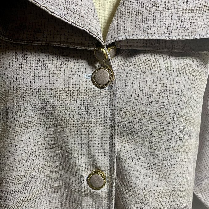 着物リメイクコート〈和服リメイク〉〈襟付き〉 - made in 着物リメイクコート〈和服リメイク〉〈襟付き〉 - made in