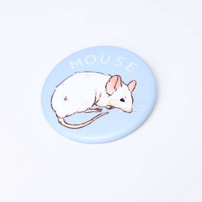 Mouse Lover Appeal Tin Badge(15 Types In Total) Nezumi30517 Minne